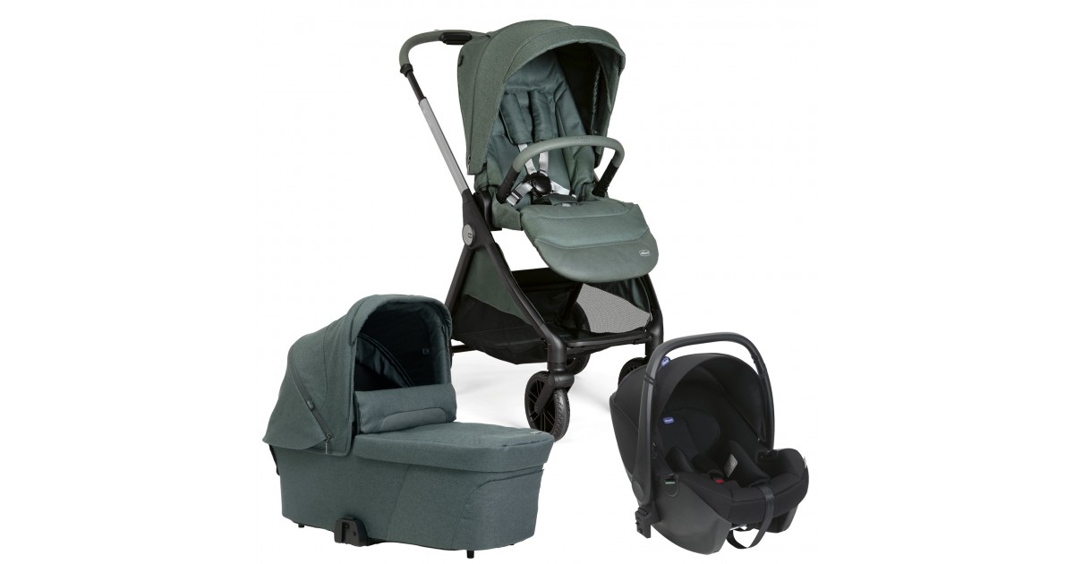 CHICCO КОЛИЧКА TRIO BELLAGIO FIR TREE KORY I-S ESSENTIAL 0м+ CHICCO